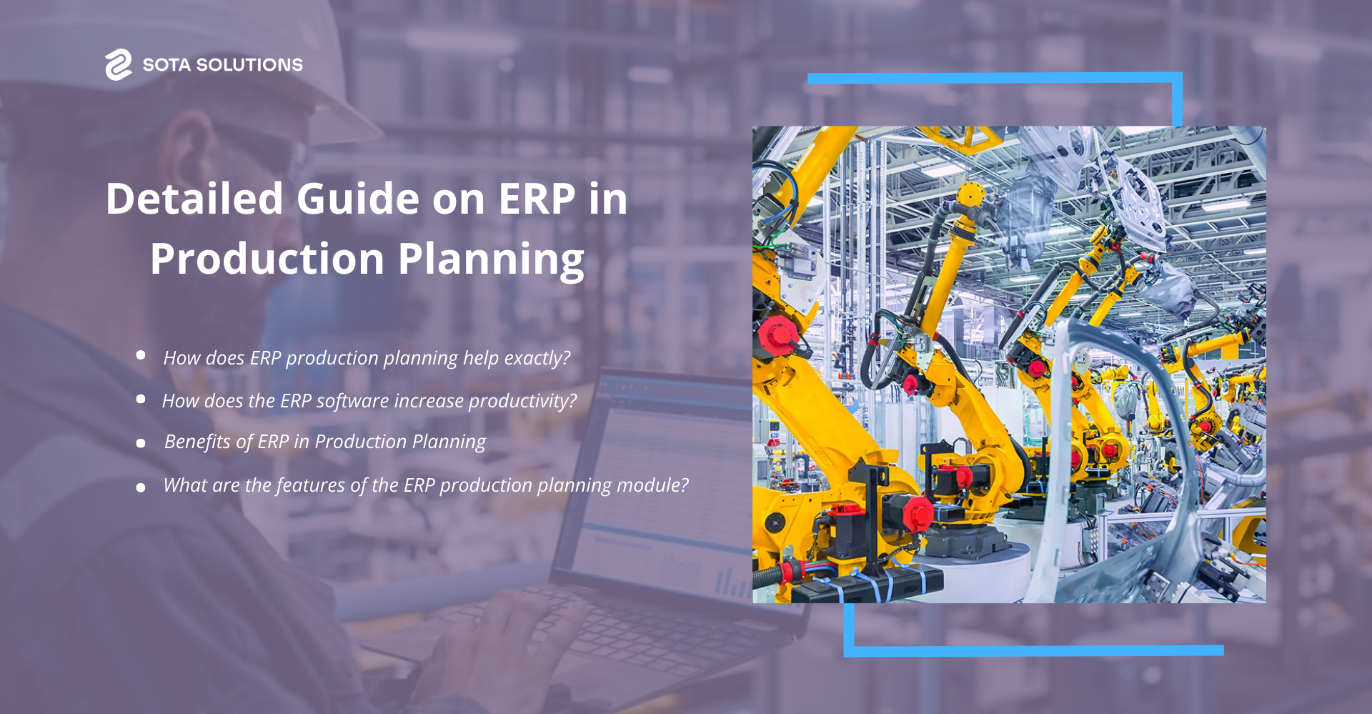 What is Production Planning and How ERP system can benefit production ...